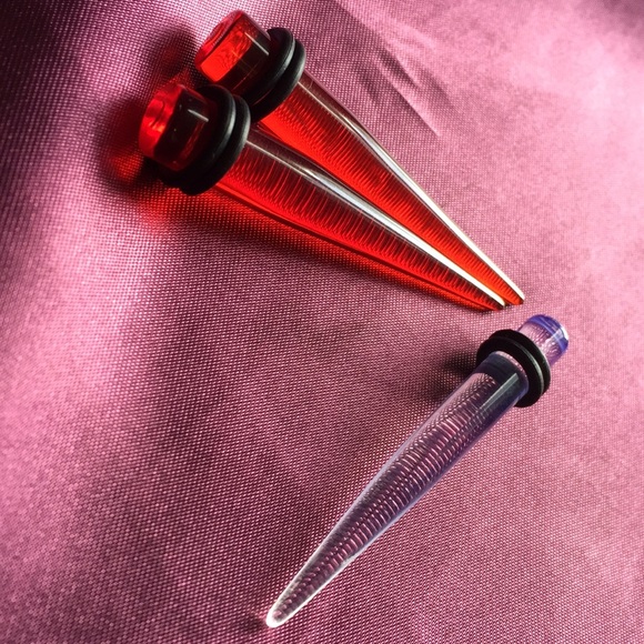 Jewelry | Set Of 8 Ear Gauges 3 Spikes And 5 Blown Glass | Poshmark